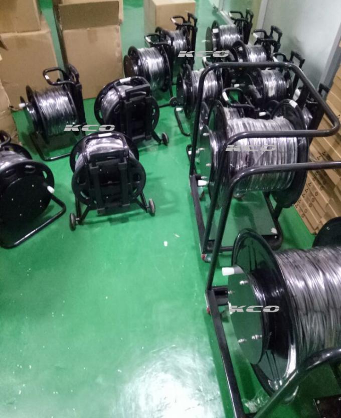 1Km 10G 40G Armored Fiber Optic Cable 2fo 4fo TPU Field Operating ...