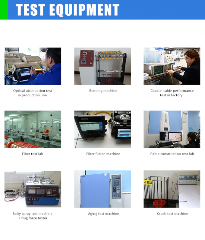 G657A2 SM Outdoor FTTH Drop Cable 4 Core Armoured Fiber Optic Cable